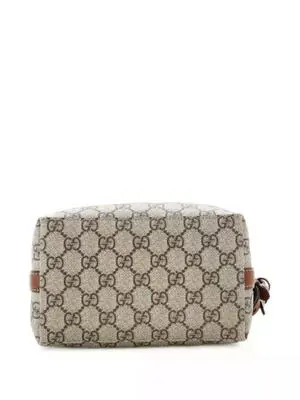 Gucci Gg Emblem Gg Coated Canvas Small Bucket Bag