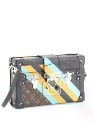 LOUIS VUITTON Petite Malle Handbag Limited Edition Monogram Canvas Clutch Bag - Brown