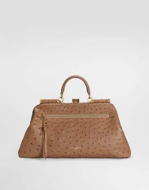 Dolce & Gabbana Large Grandma Ostrich Leather Handbag Collection