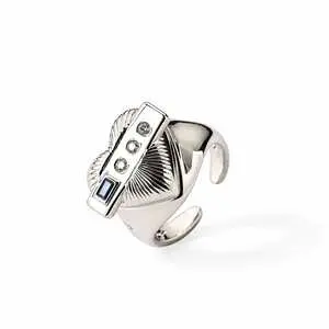 QIBAI Virgo Zodiac Ring - Silver