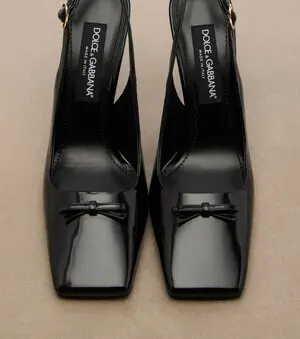 Dolce & Gabbana Patent Leather Slingback Pumps