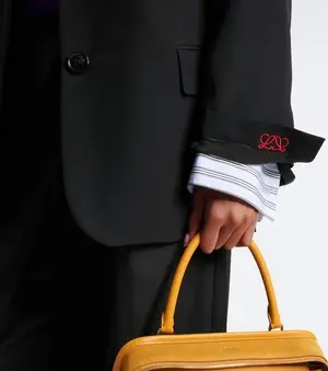 Loewe Double L Double-breasted Wool Blazer