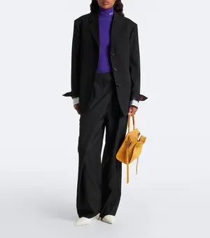 Loewe Double L Double-breasted Wool Blazer