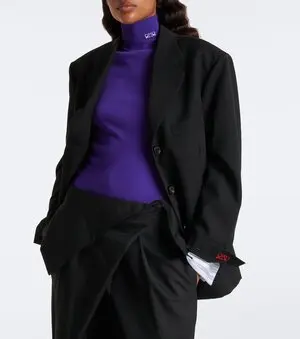 Loewe Double L Double-breasted Wool Blazer