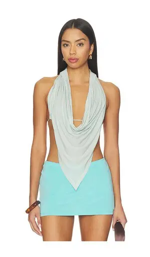 PEACHY DEN Blanche Halter Top In . Also - Mint