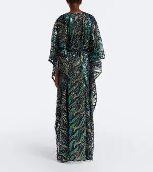 TALLER MARMO Firefly Sequined Kaftan
