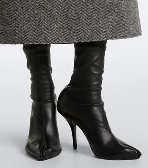 MAISON MARGIELA Tabi Claw Leather Ankle Boots