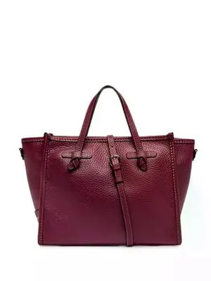 GIANNI CHIARINI Marcella Knotted Leather Tote Bag - Red