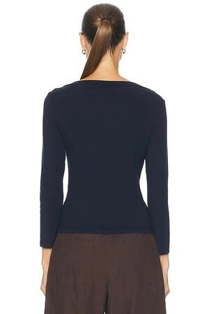 Donni. The Baby Rib Boatneck Top