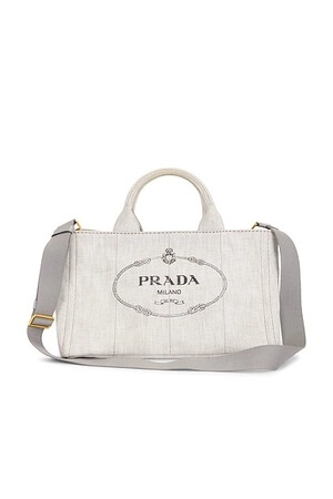 Prada Canapa Tote Bag - Grey