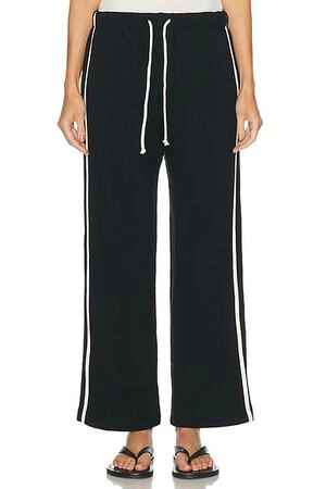Donni. Eco-terry Stripe Crop Pant