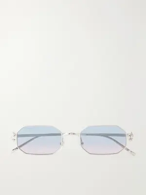 Cartier Clash De Square-frame -tone Sunglasses - Silver