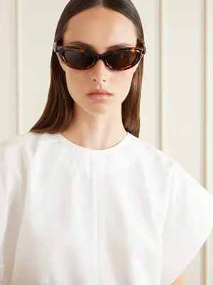 Bottega Veneta Sardine Cat-eye Injected Sunglasses