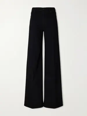 FRAME The Palace High-rise Flared Stretch Jeans - Black