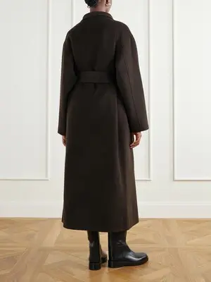ALMADA Mara Belted Wool And Cashmere-blend Coat