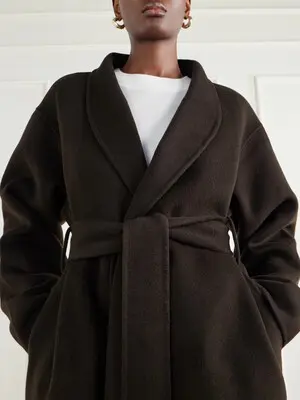 ALMADA Mara Belted Wool And Cashmere-blend Coat