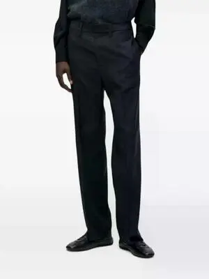 BERNER KUHL Soft Blazer Flannel Wool Trousers