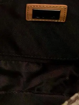 Fendi 2000-2010 Zucchino Canvas Shoulder Bag