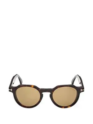 TOM FORD Thomas Geometric-frame Sunglasses - Brown