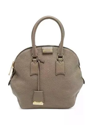 BURBERRY Orchard Grained Leather Tote Bag