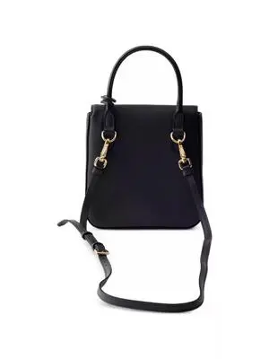 Prada Carry Mini Leather Handbag - Black