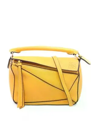 Loewe 2010s Mini Puzzle Tote Bag - Yellow
