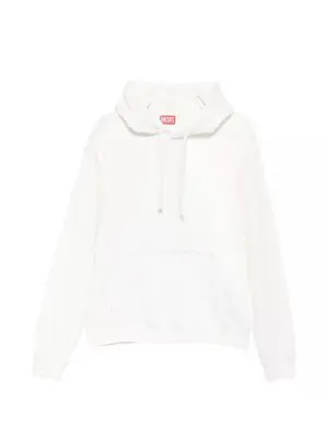 DIESEL® Distressed-effect Drawstring Hoodie - White