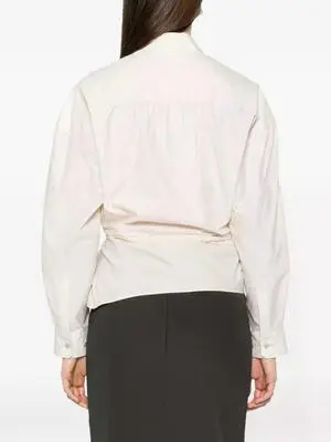 LEMAIRE Asymmetric Gathered Polo Shirt