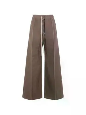 Rick Owens Geth Belas Cotton Trousers - Brown