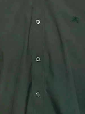 Burberry Logo-embroidered Long-sleeve Shirt