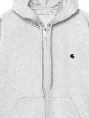 Carhartt Work In Progress Mack Logo-embroidered Zip-up Hoodie