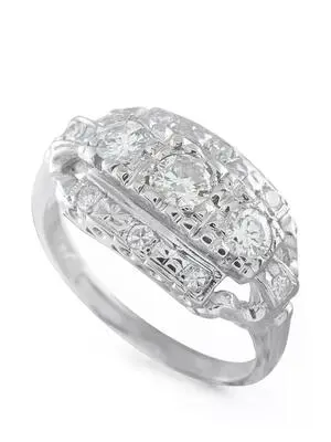 LB EXCLUSIVE Diamond Bombe Ring - Silver