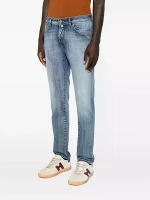 JACOB COHЁN Faded-effect Straight-leg Jeans