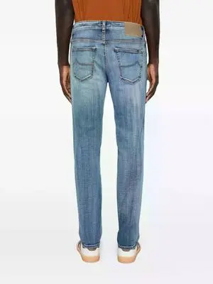 JACOB COHЁN Faded-effect Straight-leg Jeans