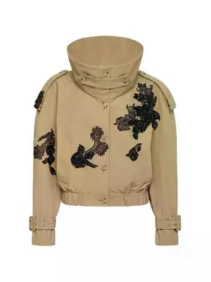 Hellessy Ricky Lace-appliqué Jacket - Neutrals