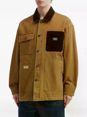 Izzue Corduroy-collar Patch-pocket Shirt Jacket