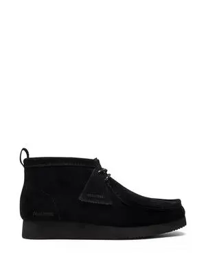 Clarks Wallabee Suede Boots - Black
