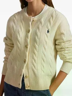 Polo Ralph Lauren Cable-knit Wool-cashmere Cardigan
