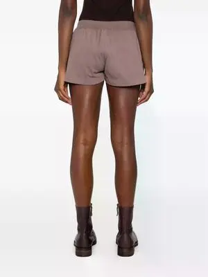 Rick Owens Fog Drawstring Layered-panel Shorts