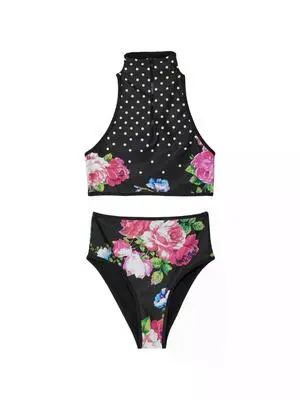 Moschino Floral Polka-dot Bikini