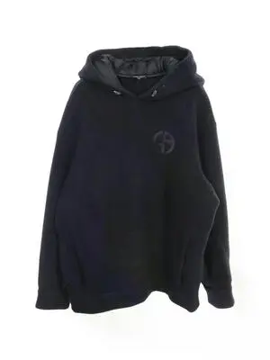 Giorgio Armani 2000s Logo Hoodie - Blue