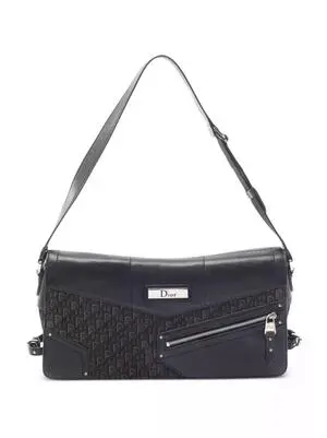 Dior 2000s Trotter Shoulder Bag - Black