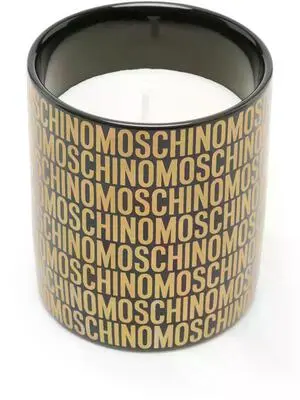 Moschino Logo-print Candle - Black