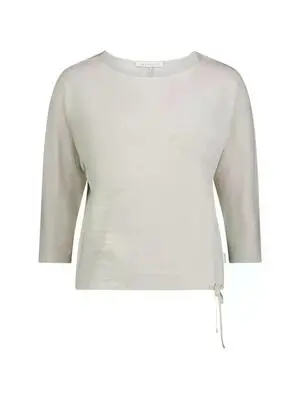 BETTY & CO Ribbed-knit Drawstring T-shirt