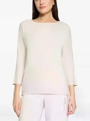 BETTY & CO Ribbed-knit Drawstring T-shirt