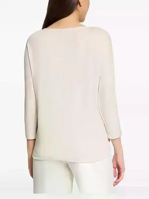 BETTY & CO Ribbed-knit Drawstring T-shirt