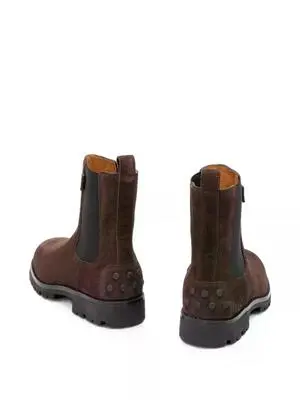 TOD'S Ankle Boots In Suede - Brown