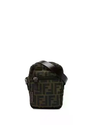 Fendi 2000-2010 Zucca Canvas Crossbody Bag - Brown
