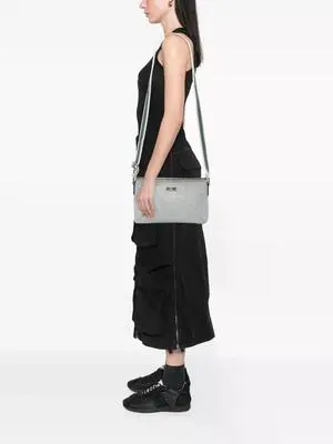 Gucci 2016-2026 Gg Canvas Web Crossbody Bag - Silver