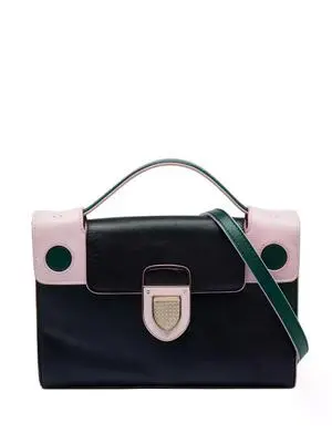 Dior 2016 Mini Tricolor Leather Diorever Top Handle Bag Satchel - Multicolour